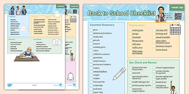 UAE Teacher Checklist (l'enseignant a fait) - Twinkl