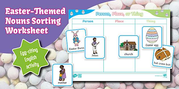Foundation Phase Home Language - Easter-Themed Nouns - Sorting ...