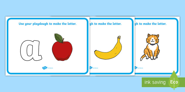 Alphabet Modelling Dough Mats (Teacher-Made) - Twinkl