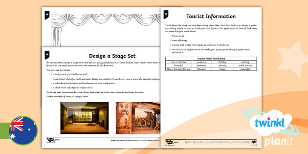 Year 4 James and the Giant Peach Home Learning - Twinkl
