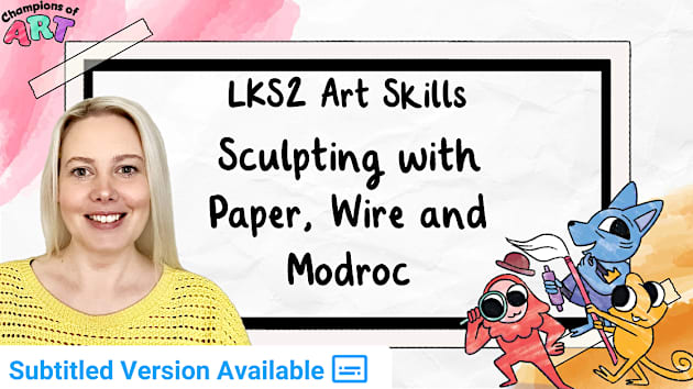 Sculpting with Paper, Wire and Modroc - Art Concept Video