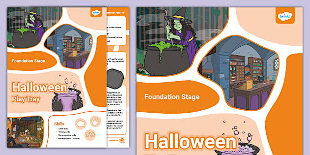 NI EYFS Foundation Stage Play Tray: Halloween (teacher made)