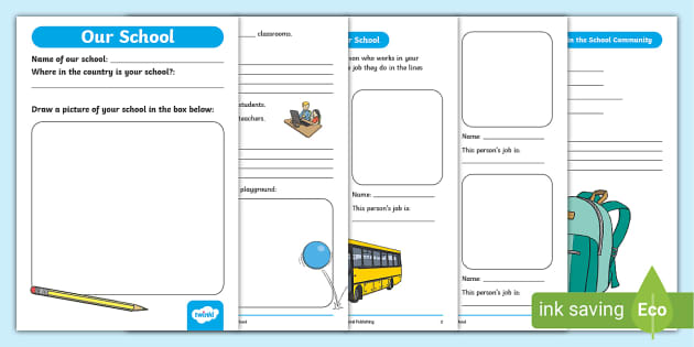 My School Community Activity Booklet 1st/2nd Classes