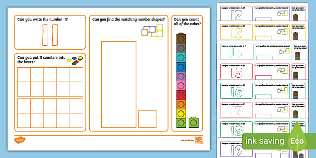 All About Number 11 Activity Mat (teacher made)