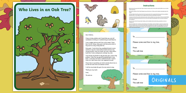 Oak Tree's Friends Writing Activity Resource Pack - Twinkl