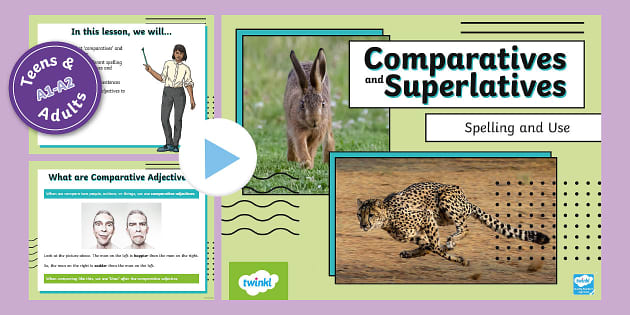 ESL Comparatives & Superlatives PPT [Teens & Adults, A1-A2]