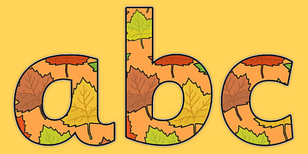 Fall Lowercase Lettering (teacher made) - Twinkl