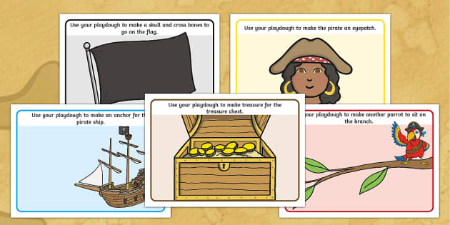 Pirate Playdough Mats (Teacher-Made)