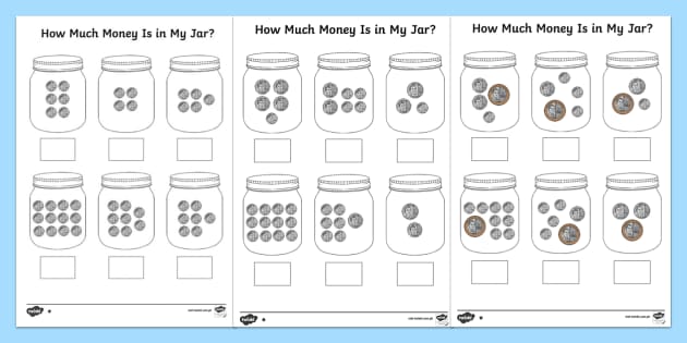 Counting Money In Jars Philippine Peso Worksheets Twinkl