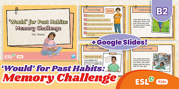 ESL 'Would' for Past Habits: Memory Challenge [Kids, B2]