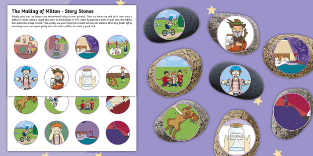 The Making of Milton Story Stone Image Cut-Outs - Twinkl