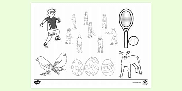 Spring Activities Colouring | Colouring Sheets - Twinkl