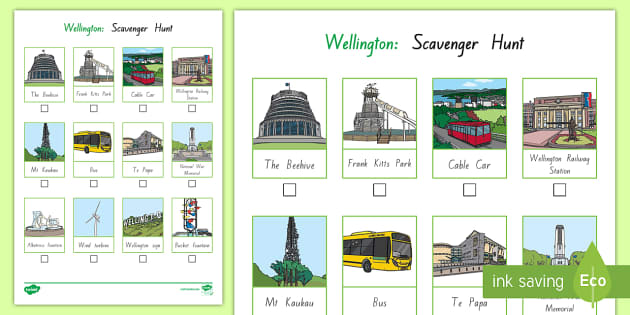 Wellington Scavenger Hunt Activity (teacher made) - Twinkl