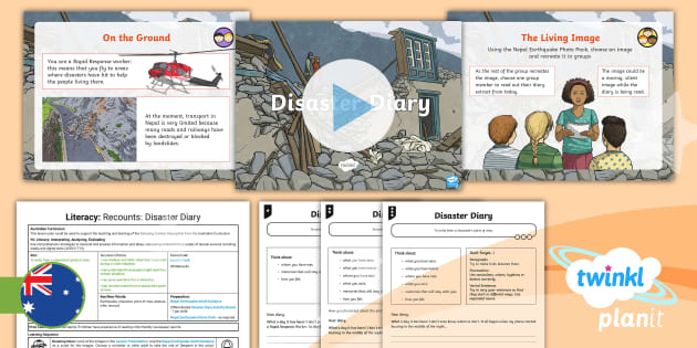 Year 6 Earthquakes and Volcanoes Recounts Lesson 1 - Twinkl
