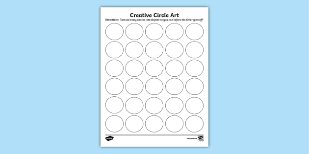 Creative Circle Art Activity (teacher made)