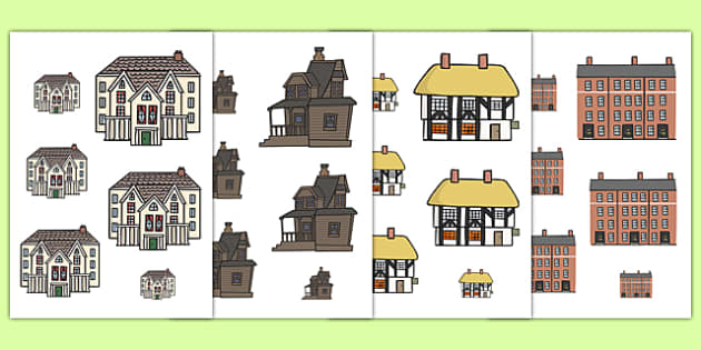 Houses and Homes Size Ordering (Teacher-Made) - Twinkl