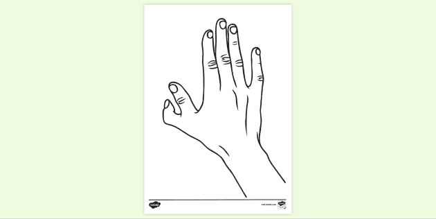FREE! - Polydactyly Colouring Sheet (teacher made) - Twinkl
