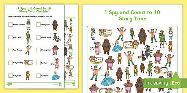 👉 I Spy and Count to 10 Story Time Activity - Twinkl
