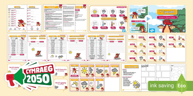 FREE! - Learn Welsh: Pecyn Gwers y Tywydd / The Weather Lesson Pack