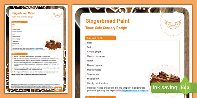 Taste-Safe Gingerbread Paint Sensory Recipe - Twinkl