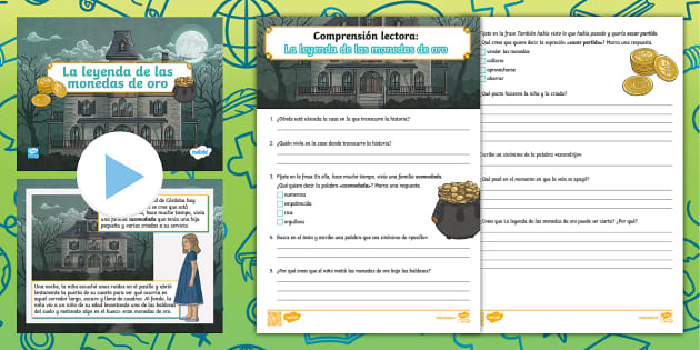 Cuento y comprensión lectora: La leyenda de las monedas de oro