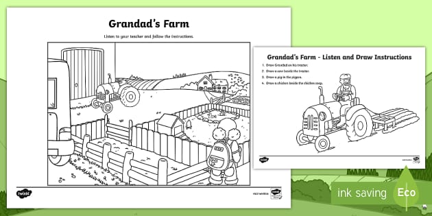 Listen and Draw Instructions and Activity Sheet | Twinkl