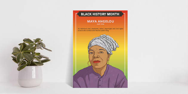 Maya Angelou Postcard | Twinkl Party (teacher made) - Twinkl