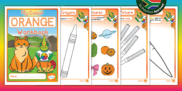 Preschool Numeracy: My Colour Orange Workbook (teacher made)