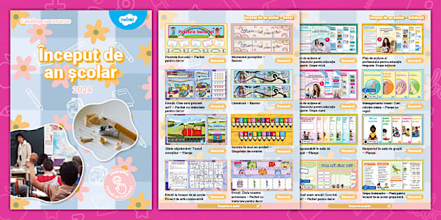 FREE! - GRATUIT Început de an școlar – Catalog cu resurse 2024