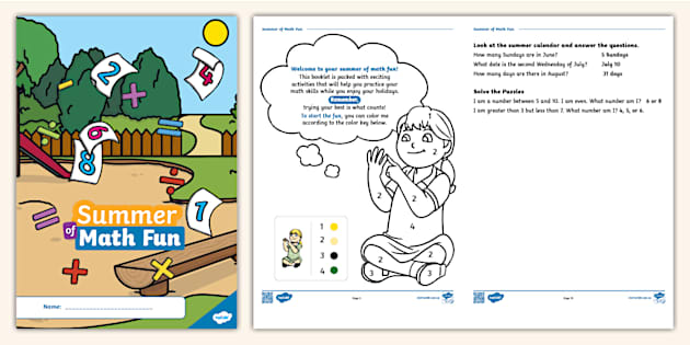 Summer of Math Fun Booklet (teacher made) - Twinkl