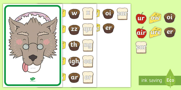 Feed the Wolf Phase 3 Phonics Game