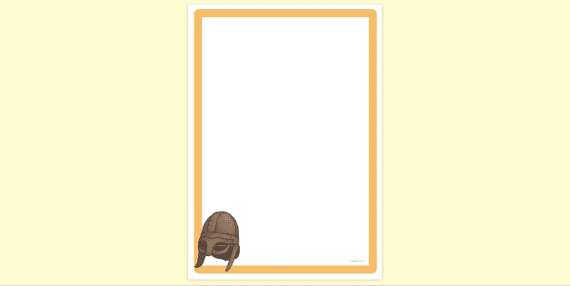 Leather Helmet Page Border | Page Borders | Twinkl - Twinkl