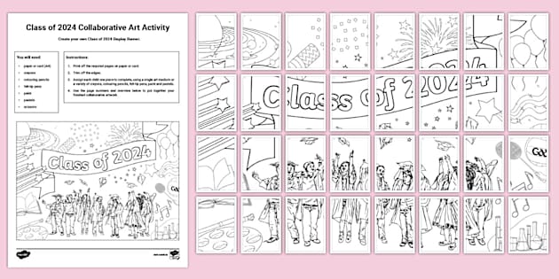 Class of 2024 (Collaborative Art Activity) (teacher made)