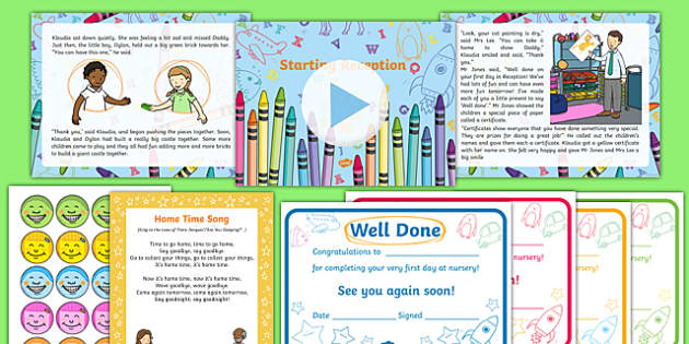 EYFS Starting Reception Editable PowerPoint Story and Resource Pack