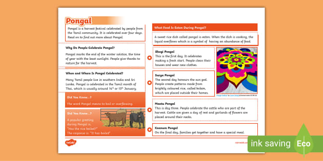 Pongal 2026 - Festivals and Celebrations - Indian Events