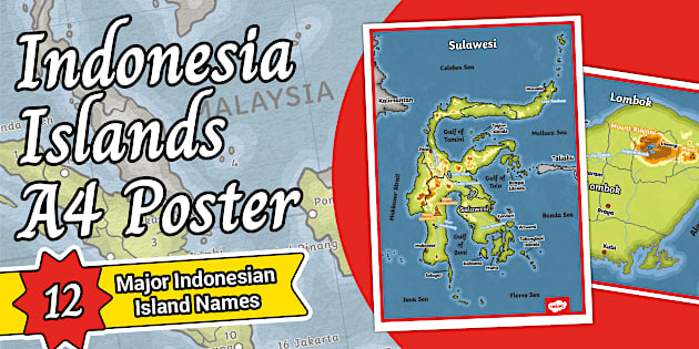 * NEW * Indonesian Islands A4 Posters (teacher made)