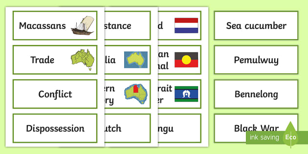 Aboriginal and Torres Strait Island Peoples Contact with Others Word Cards