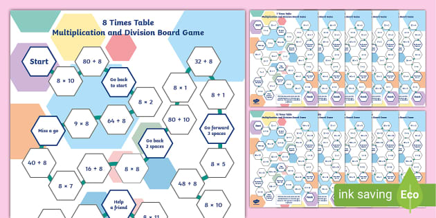 Times Table Board Games – Teacher-Made Learning Resource
