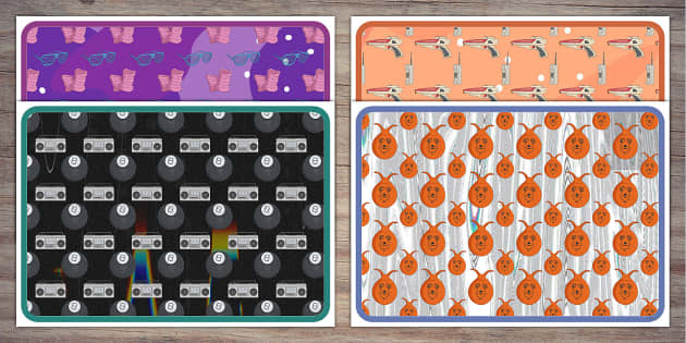 80s Placemats | Twinkl Party (profesor hizo) - Twinkl