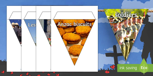 Anzac Day Photo Display Bunting (teacher made)