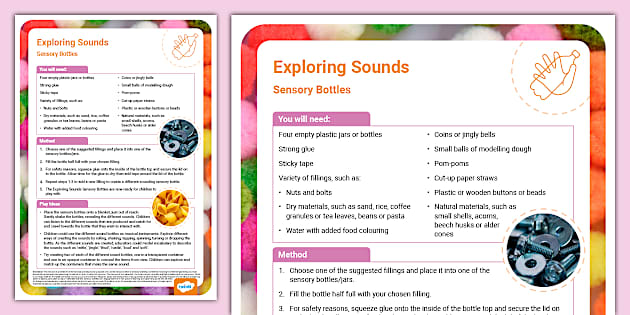 Exploring Sounds Sensory Bottles | Twinkl (teacher made)