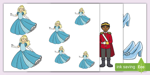 Cinderella Character Size Ordering - - Cinderella Display Posters