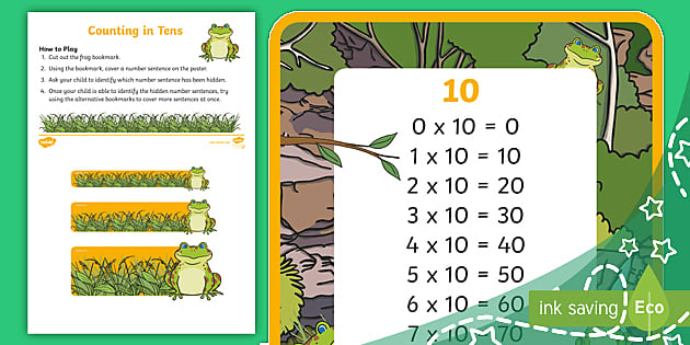 👉 Ten Times Tables Game (Ages 6 - 7) (Teacher-Made)