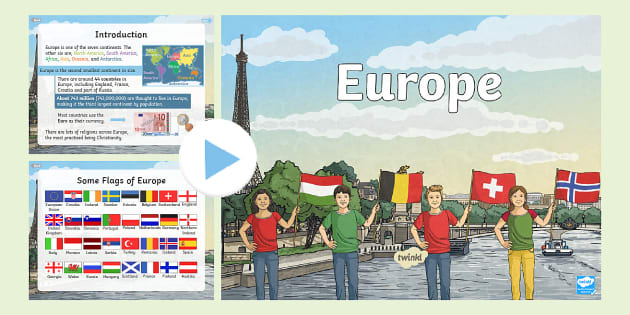 Europe Information and Europe Map PowerPoint | Primary