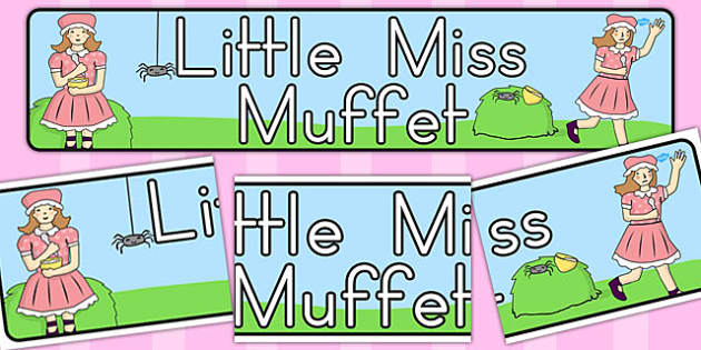 FREE! - Little Miss Muffet Display Banner - Twinkl