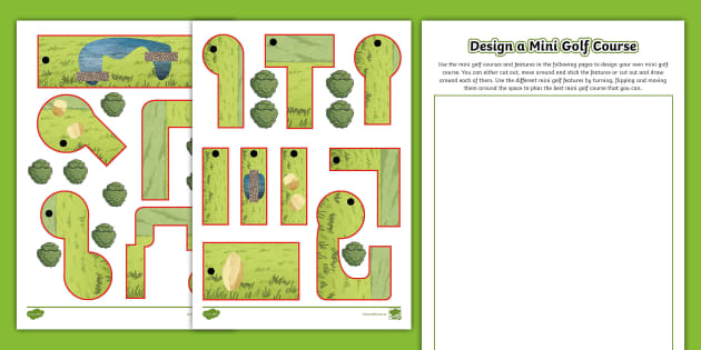 Maths Mini Golf Coordinates (Hecho por educadores) - Twinkl