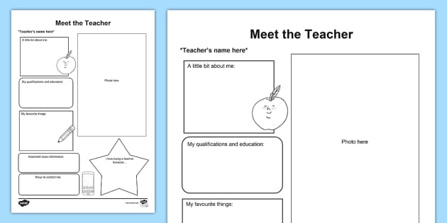 Meet the Teacher Parent and Carer Information Sheet