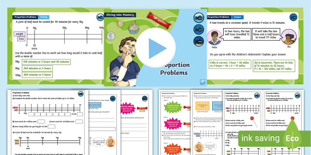 👉 Year 6 Diving into Mastery: Step 9 Proportion Problems