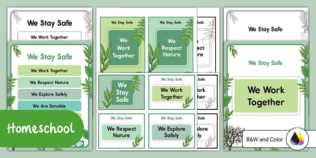 Staying Safe at Forest School Posters (teacher made)