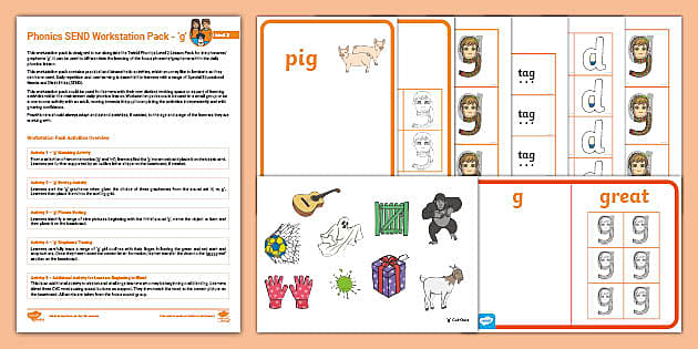 'g' Phonics Workstation Pack (teacher made) - Twinkl